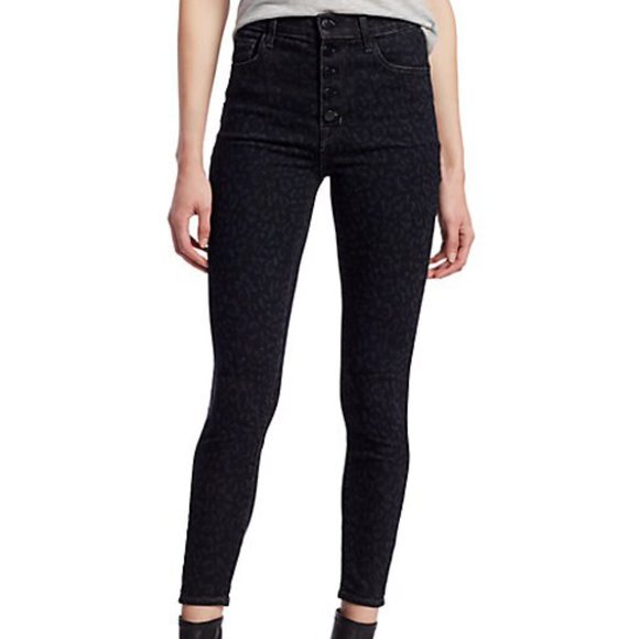 J Brand | Jeans | J Brand Lillie Highrise Leopard Crop Skinny In ...